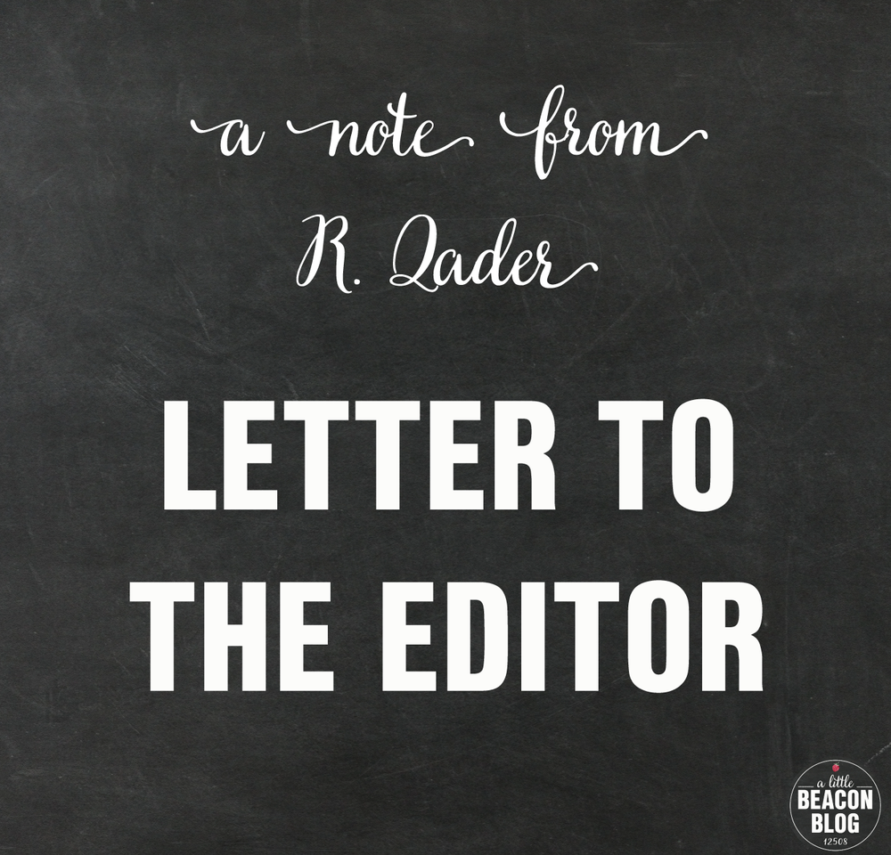 Letter To The Editor: R. Qader Speaks Her Truth About Living In America ...