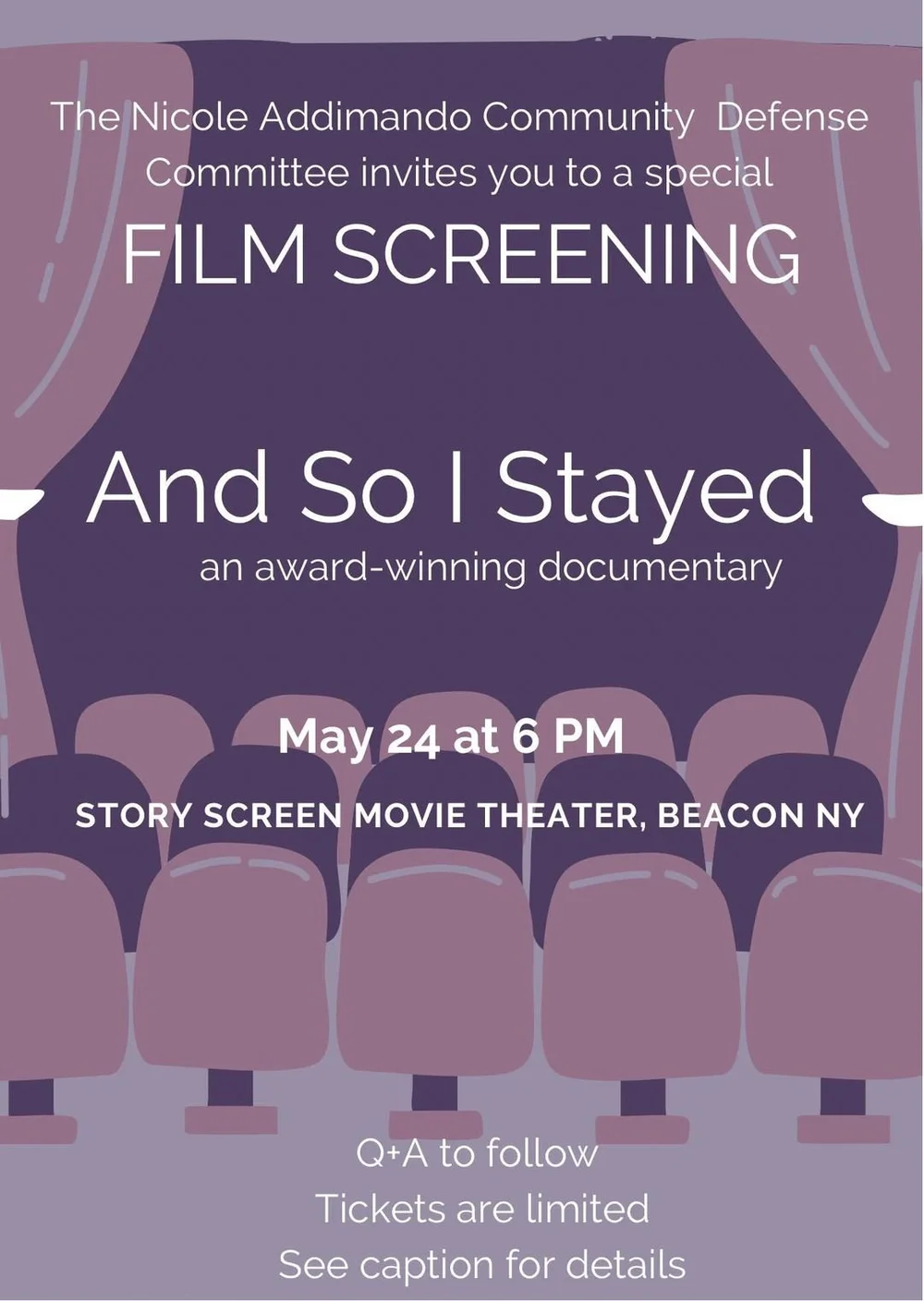 Screening Of "And So I Stayed" Documentary Of Nikki Addimando & Other ...
