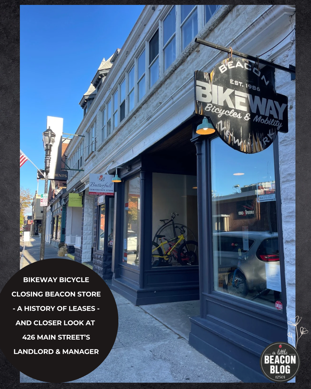 Bikeway Bicycle Closing Beacon store - A History of Leases - And Closer ...