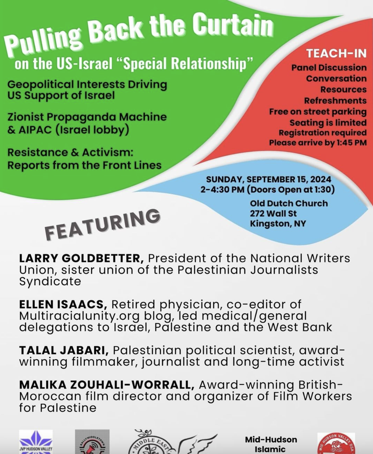 Palestine Education Event: "Pulling Back The Curtain On The US-Israel ...