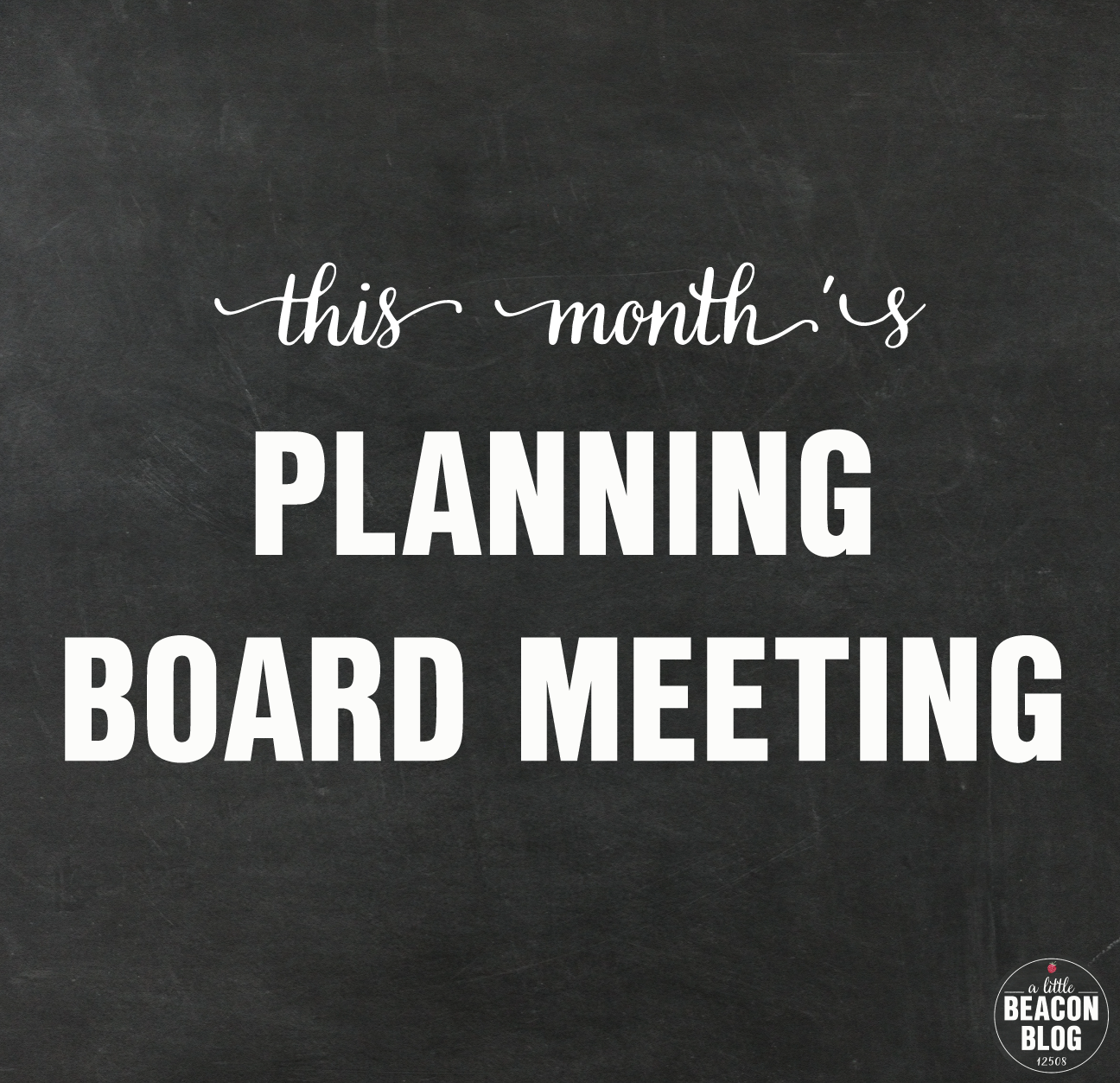 Agenda Ready for the 2/11/2025 Planning Board Meeting — A Little Beacon ...