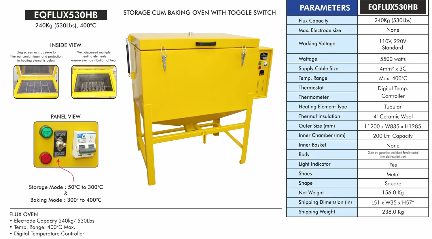 Electrode Ovens — Welspring Universal
