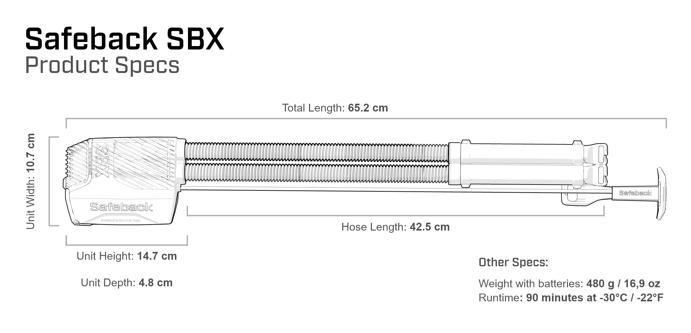 Safeback SBX - Avalanche Survival System — SAFEBACK