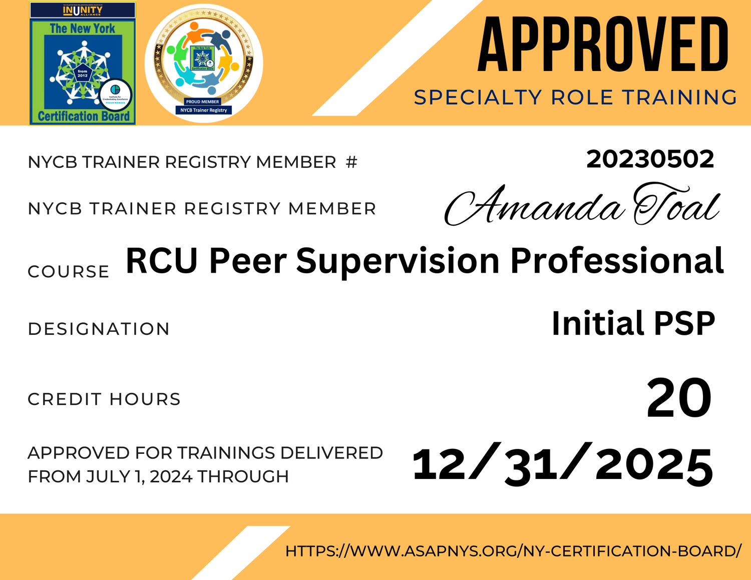20 Hr. Peer Supervision Professional Certification Training (20 Hours ...