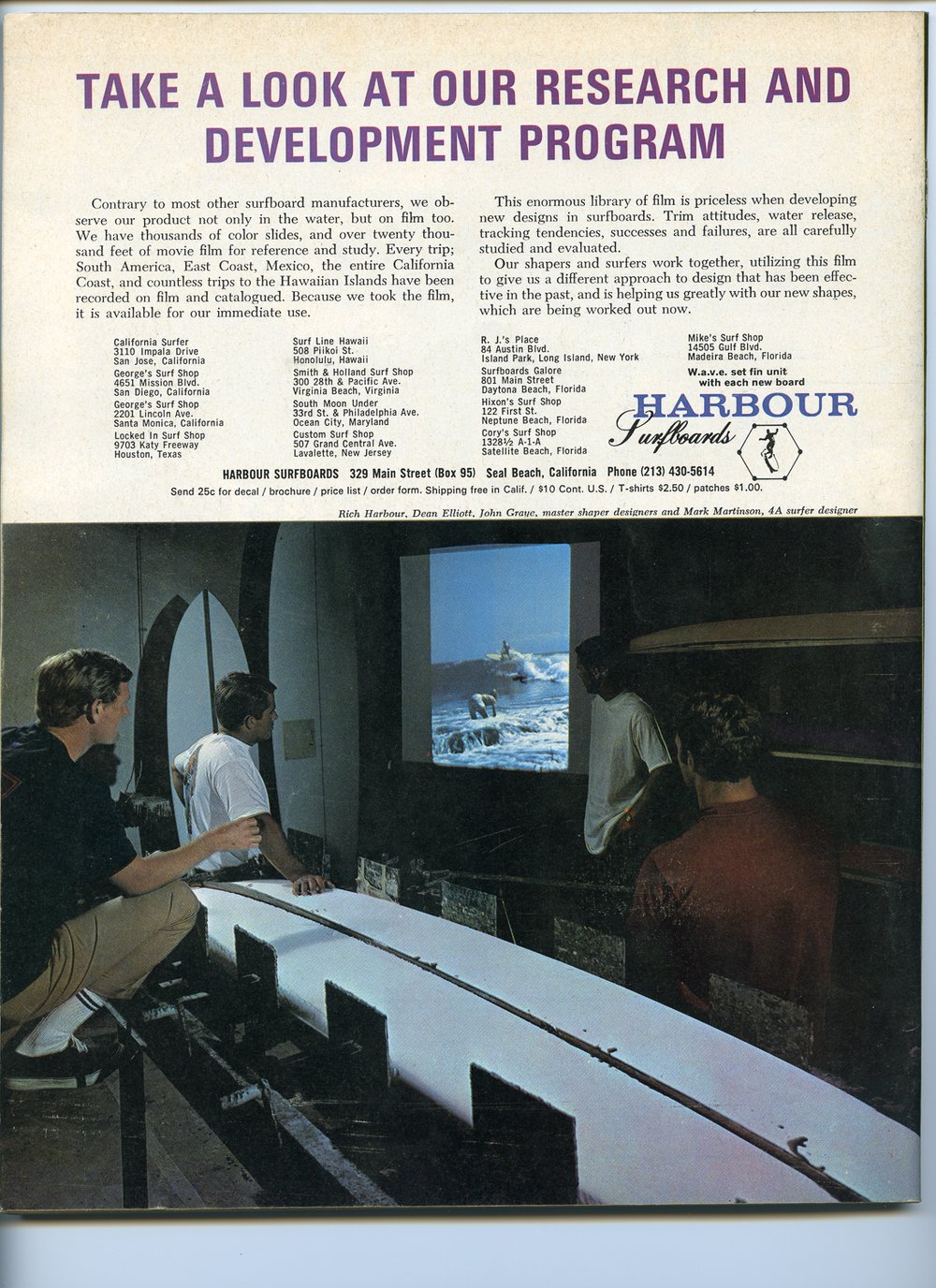 HARBOUR SHAPING LINEAGE THE BACKSTORY SINCE 1959 — Harbour Surfboards