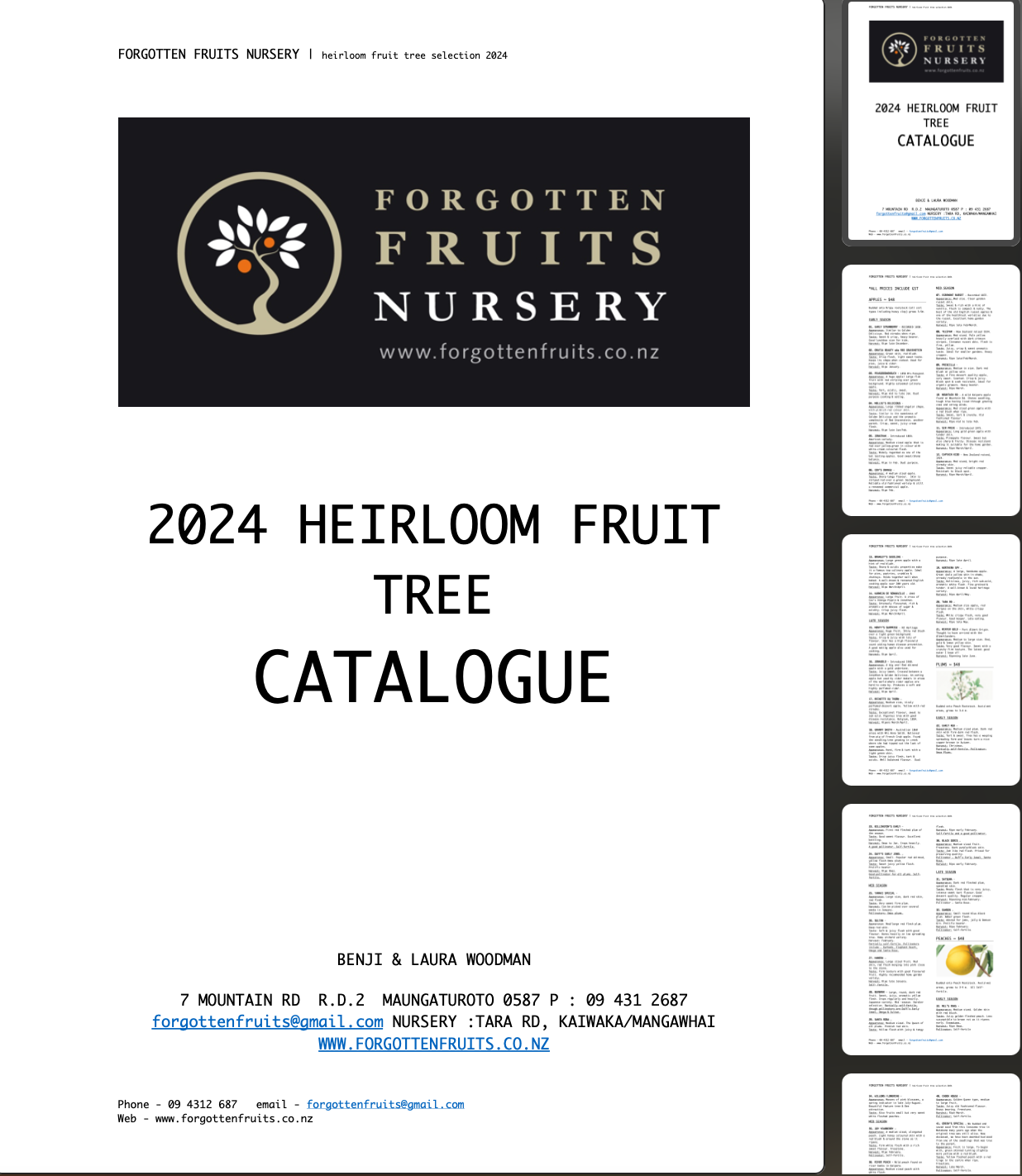 Forgotten Fruits – About Us