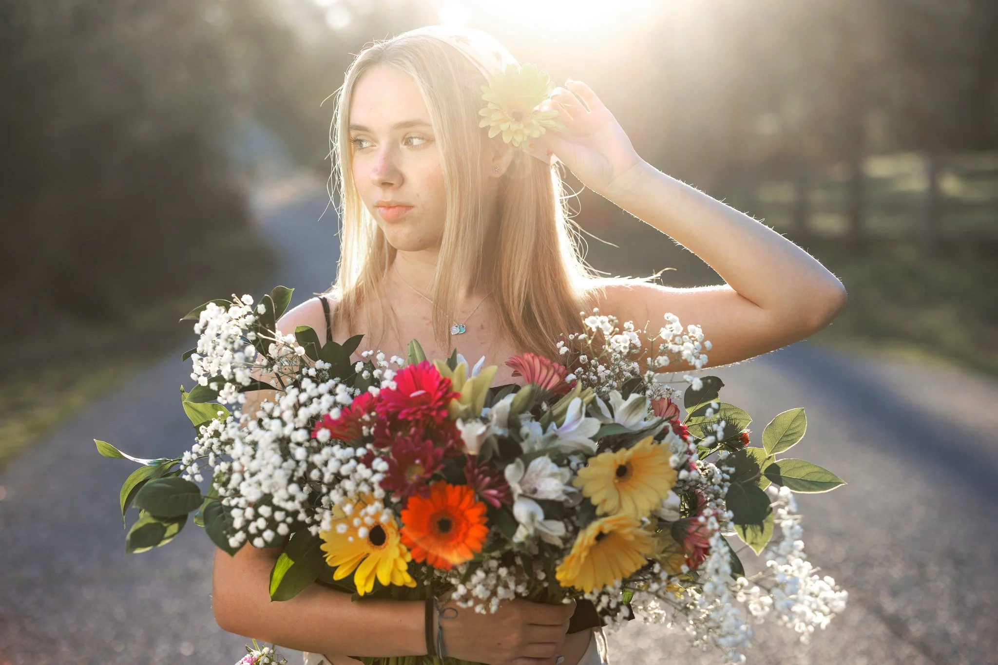 FLOWER TOP PHOTOSHOOT TREND WITH ONE OF OUR HIGH SCHOOL SENIOR MODELS ...