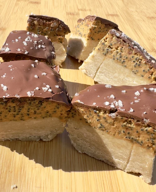 Vegan Twix Bars — Zen Basil | Organic Basil Seeds | High Fiber Superfoods