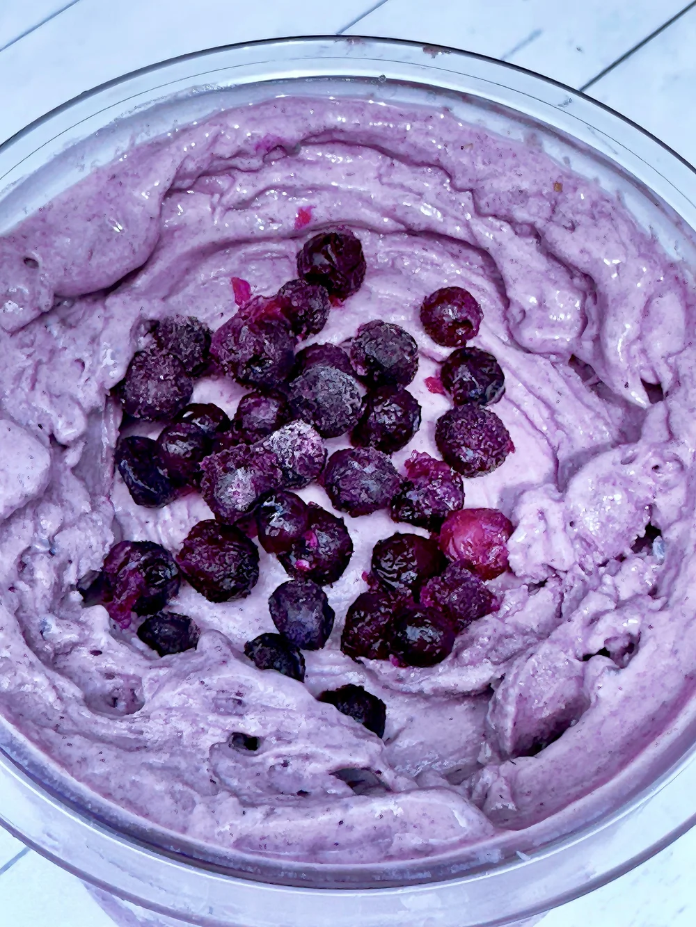 Blueberry Frozen Yogurt — Zen Basil | Organic Basil Seeds | High Fiber ...