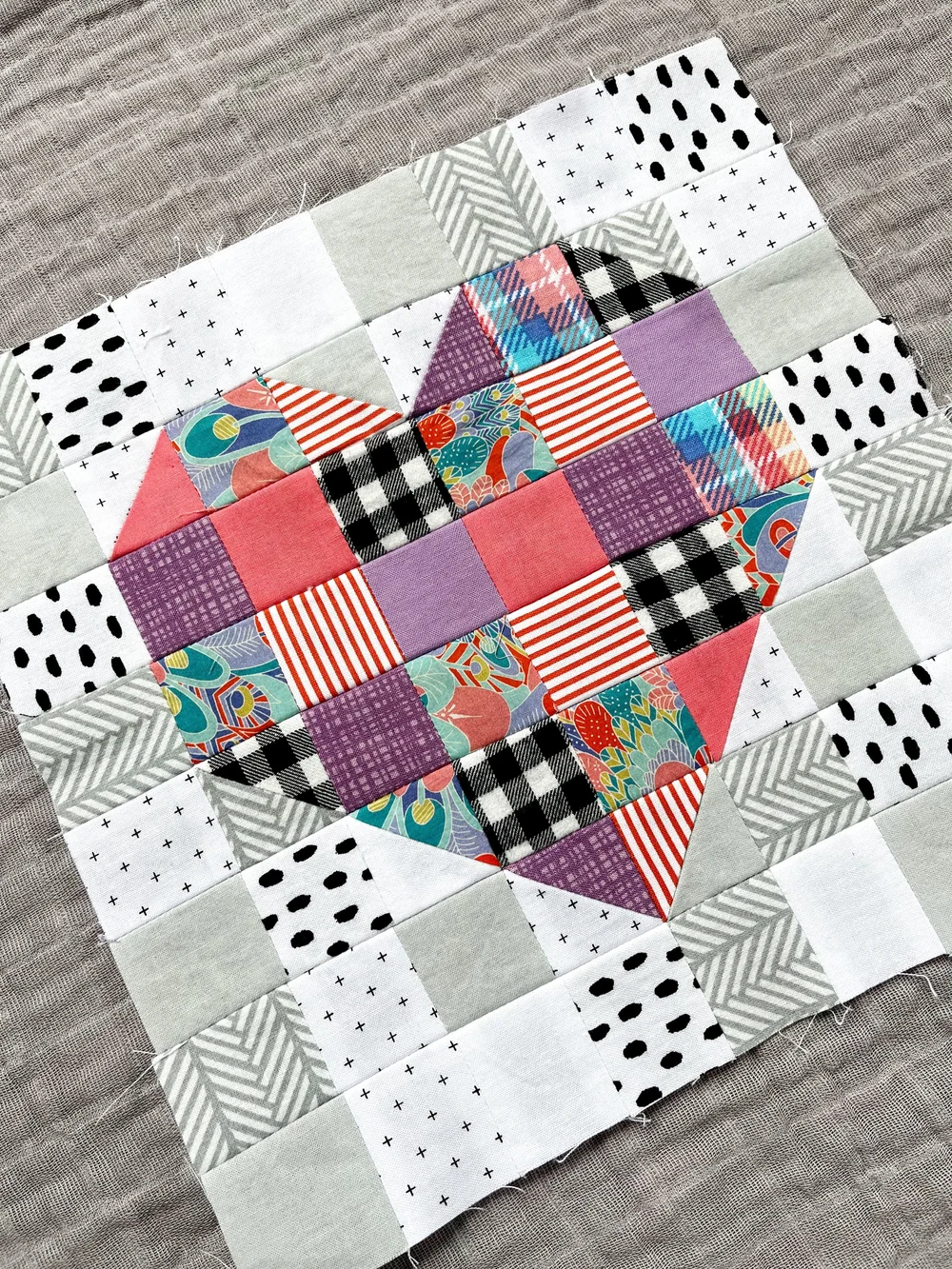 Sew a Heart Quilt Block || A Beginner Friendly Tutorial — Pin Cut Sew ...
