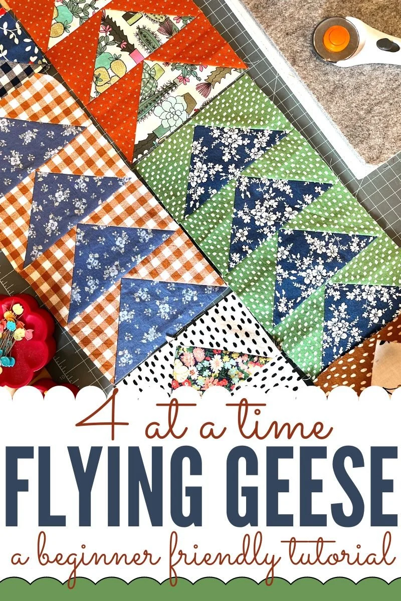 Four-At-A-Time Flying Geese Quilt Block Tutorial — Pin Cut Sew Studio