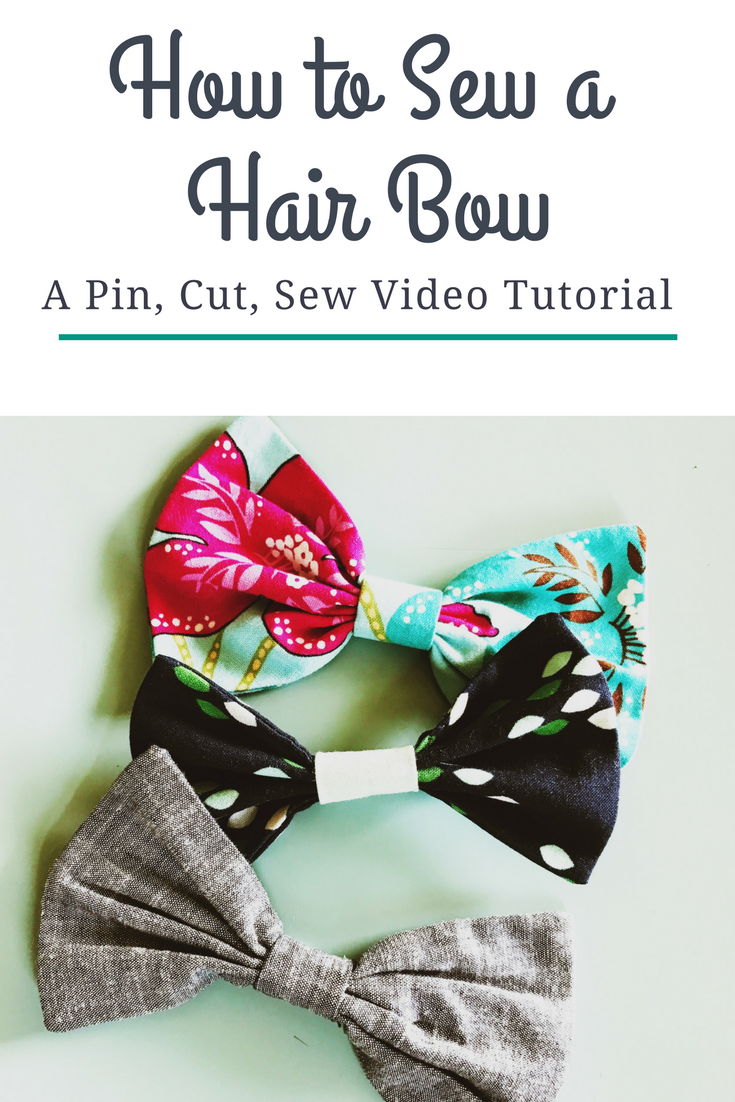 How to Sew a Hair Bow — Pin Cut Sew Studio
