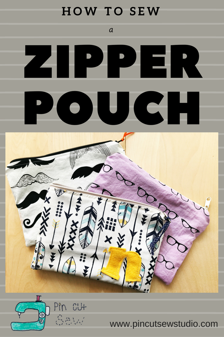 How to Sew a Zipper Pouch -- a beginner friendly tutorial — Pin Cut Sew ...