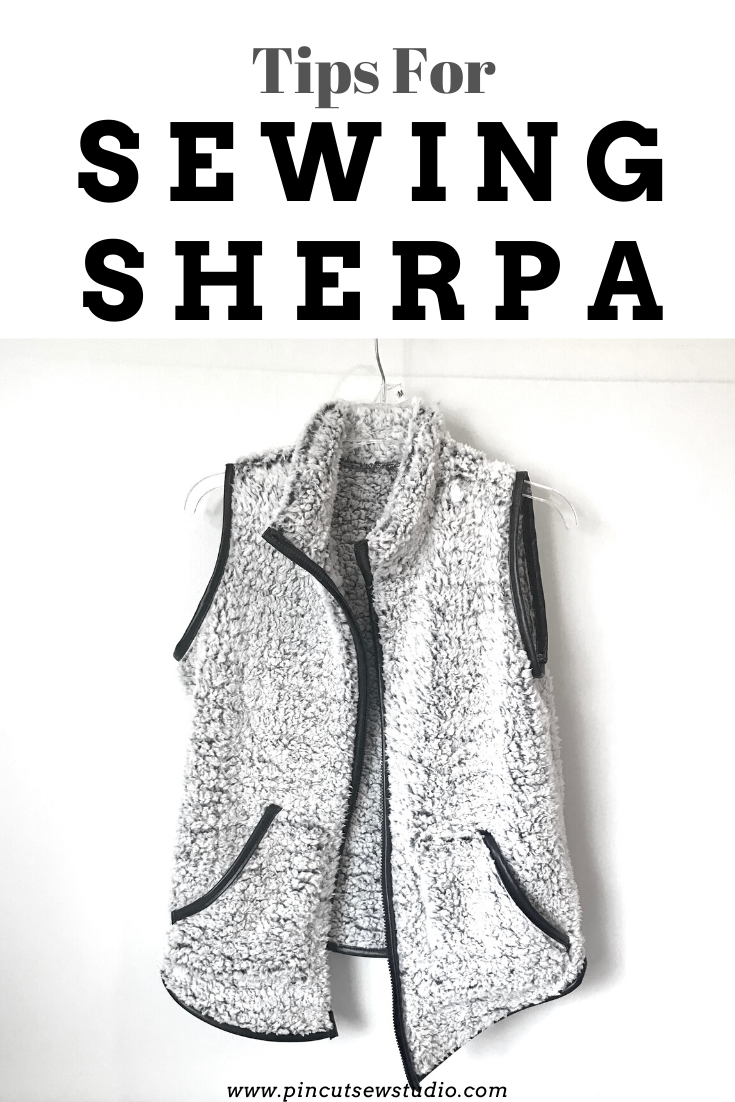 DIY Sherpa Vest: tips for sewing with sherpa and vinyl — Pin Cut Sew Studio