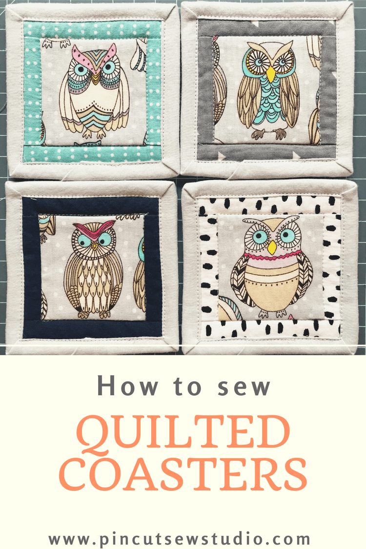 Quilted Fabric Coasters Sewing Tutorial for Beginners — Pin Cut Sew Studio