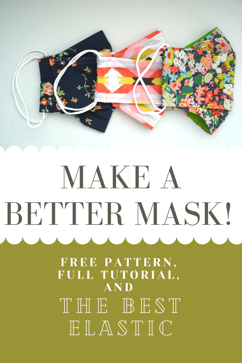 Make a Better Mask! Free pattern, tutorial and a link to the BEST ...