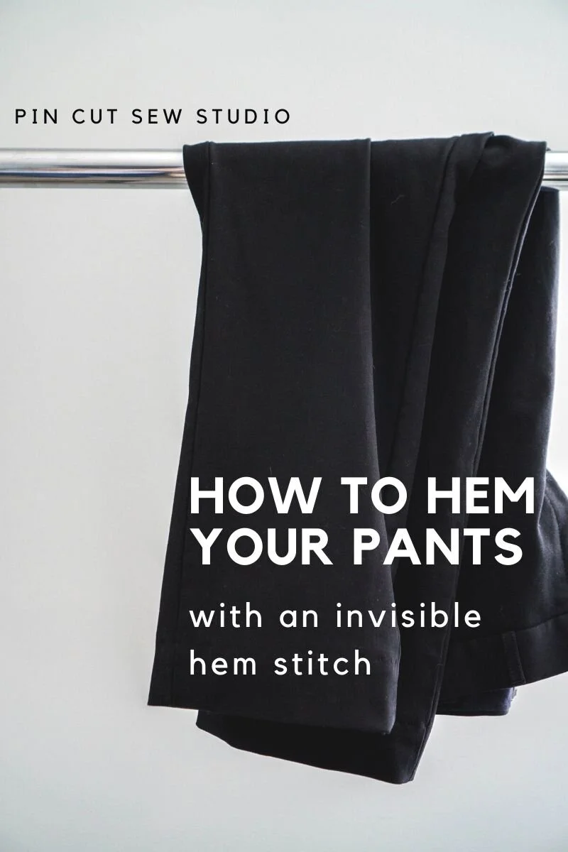 How to Hem Dress Pants by Hand or Machine, With an Invisible Hem Stitch ...