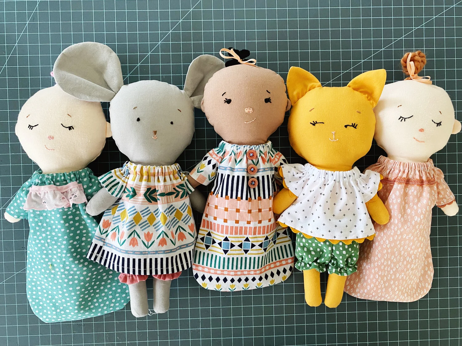 Animal Rag Doll Sewing Pattern — Pin Cut Sew Studio