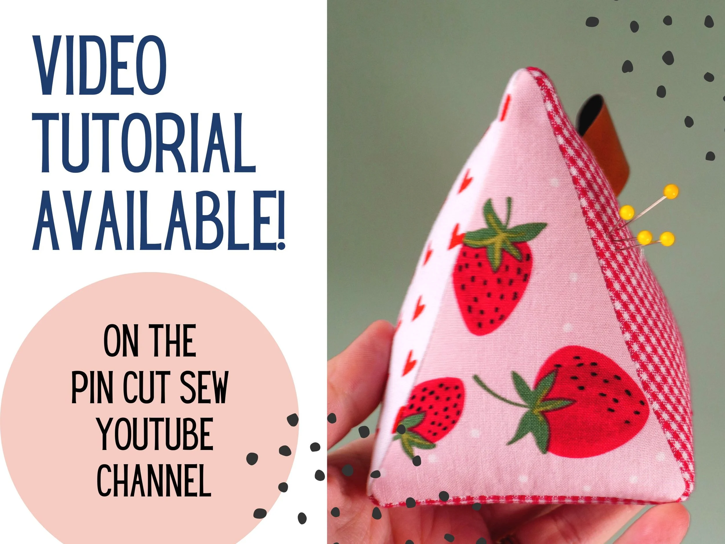 Pyramid Pin Cushion PDF Sewing Pattern — Pin Cut Sew Studio