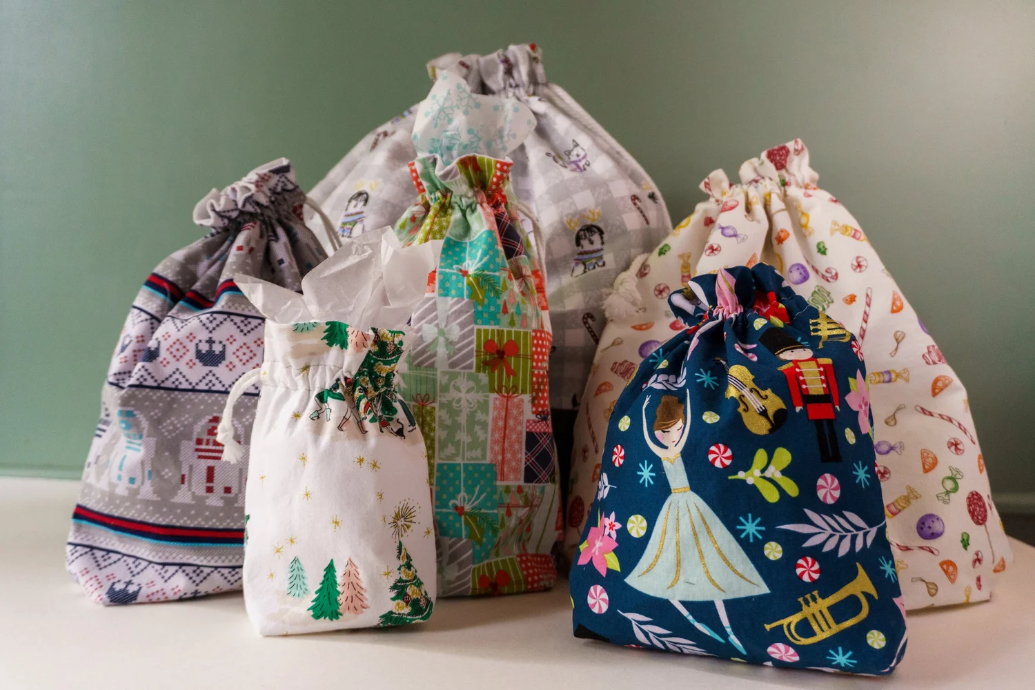 How to Sew Reusable Fabric Gift Bags — Pin Cut Sew Studio