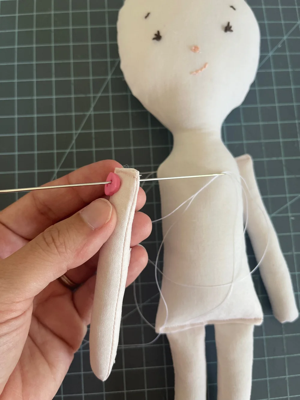 How to Sew Moveable Arms onto a Rag Doll — Pin Cut Sew Studio