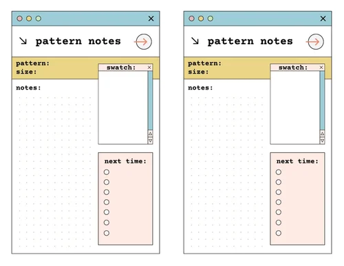 FREE Sewing Pattern Notes Printable! — Pin Cut Sew Studio
