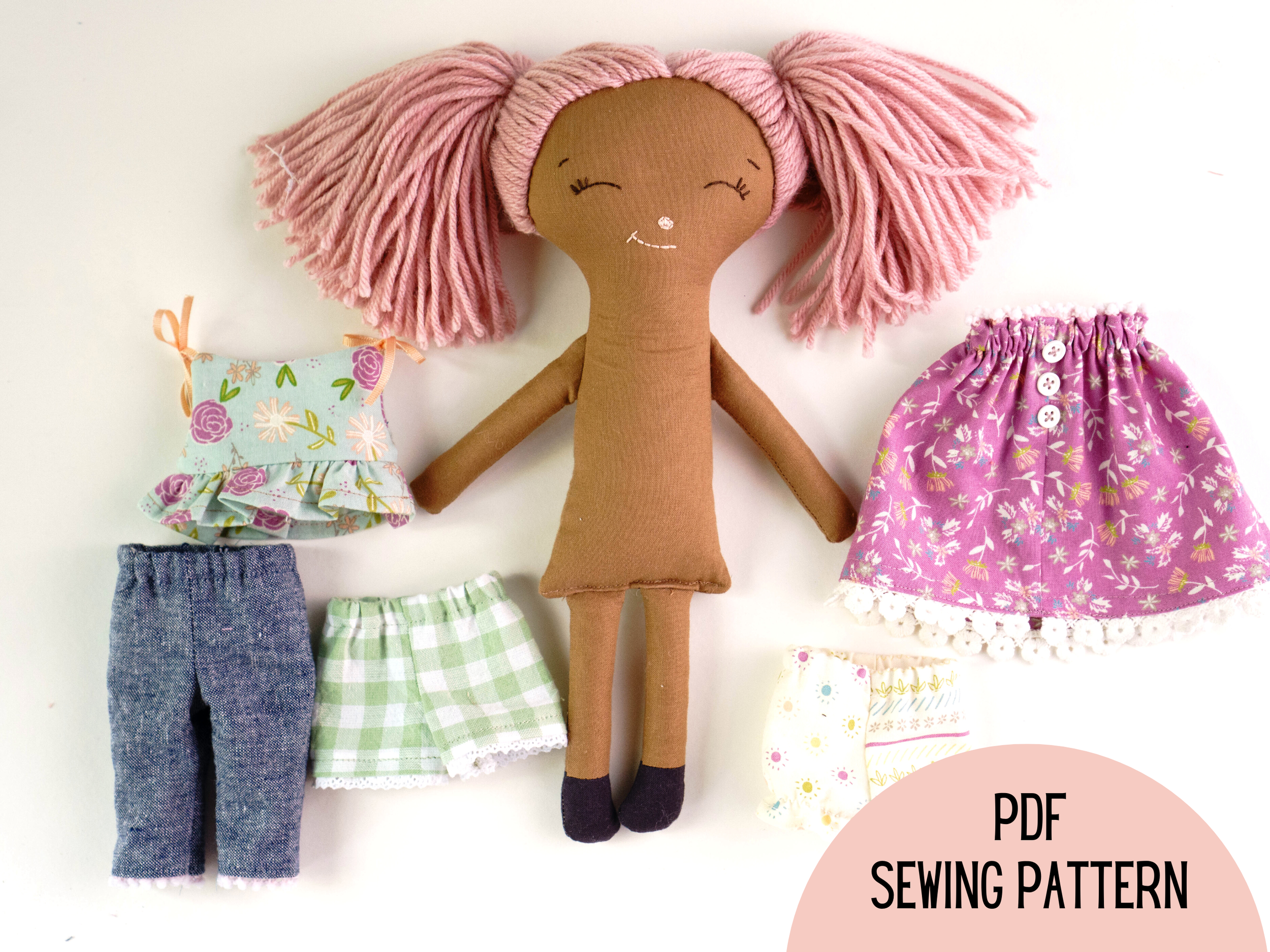 Ruby & Remy Rag Doll Bundle || PDF Sewing Pattern — Pin Cut Sew Studio