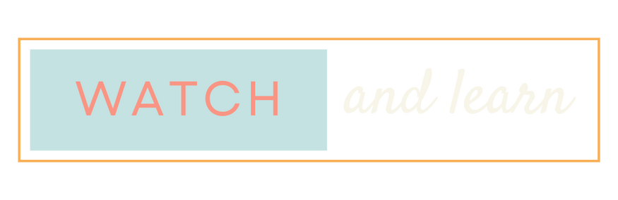 Watch and Learn — Pin Cut Sew Studio