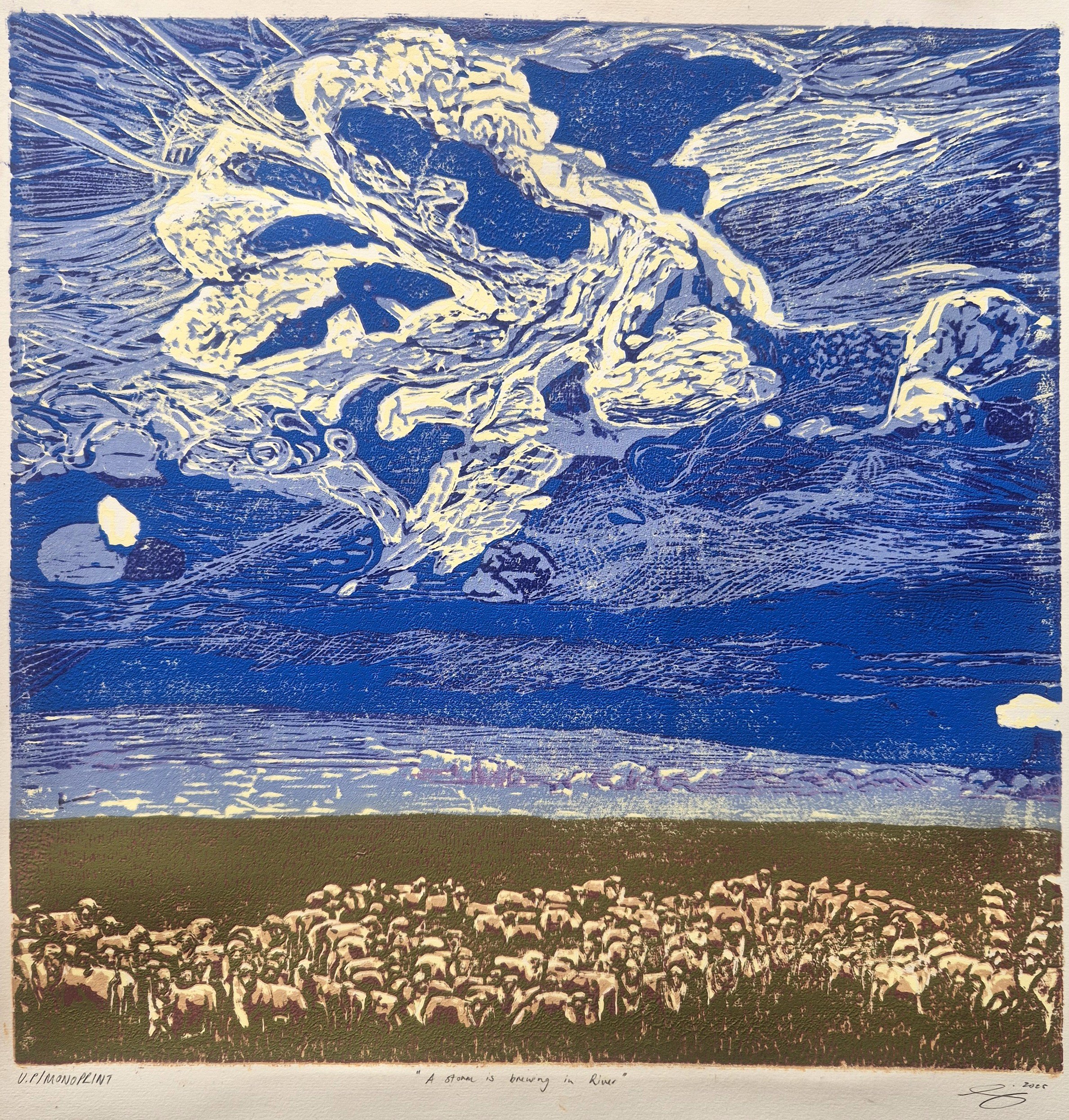 A storm is brewing in River — Weswal Gallery