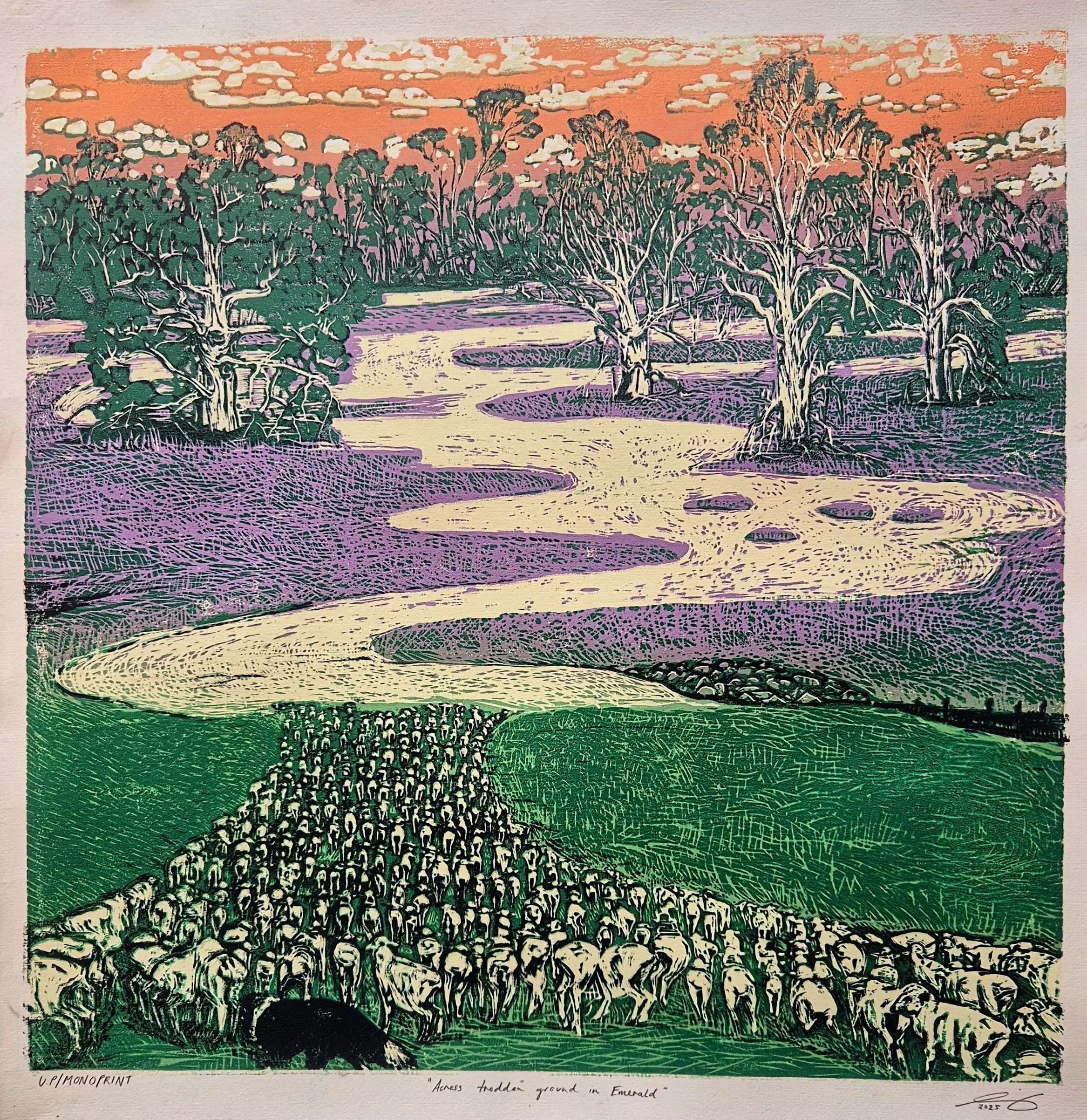 Across trodden ground in Emerald — Weswal Gallery