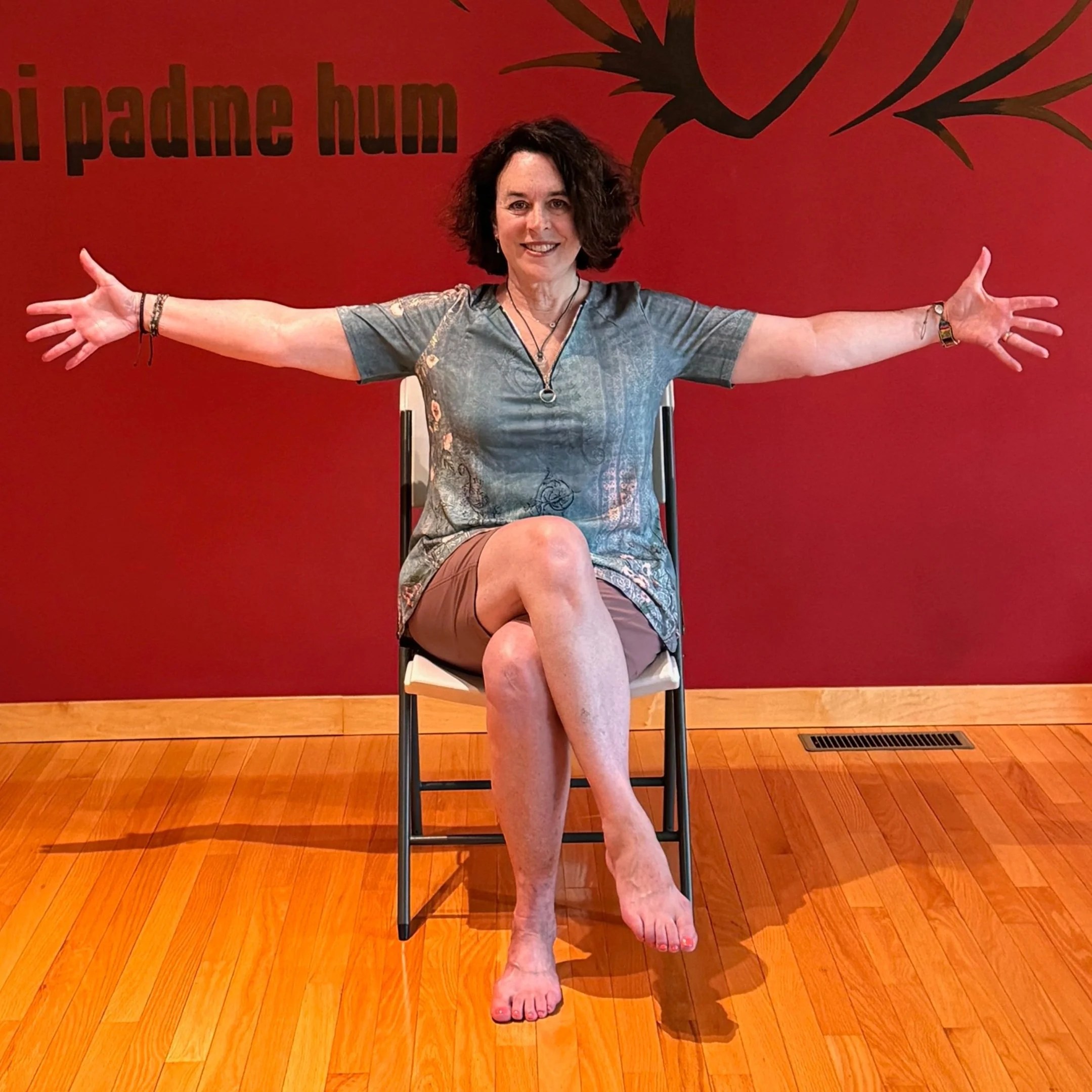 Chair Yoga: Grounding Yourself in Eagle Pose (Garudasana) — Green Lotus ...