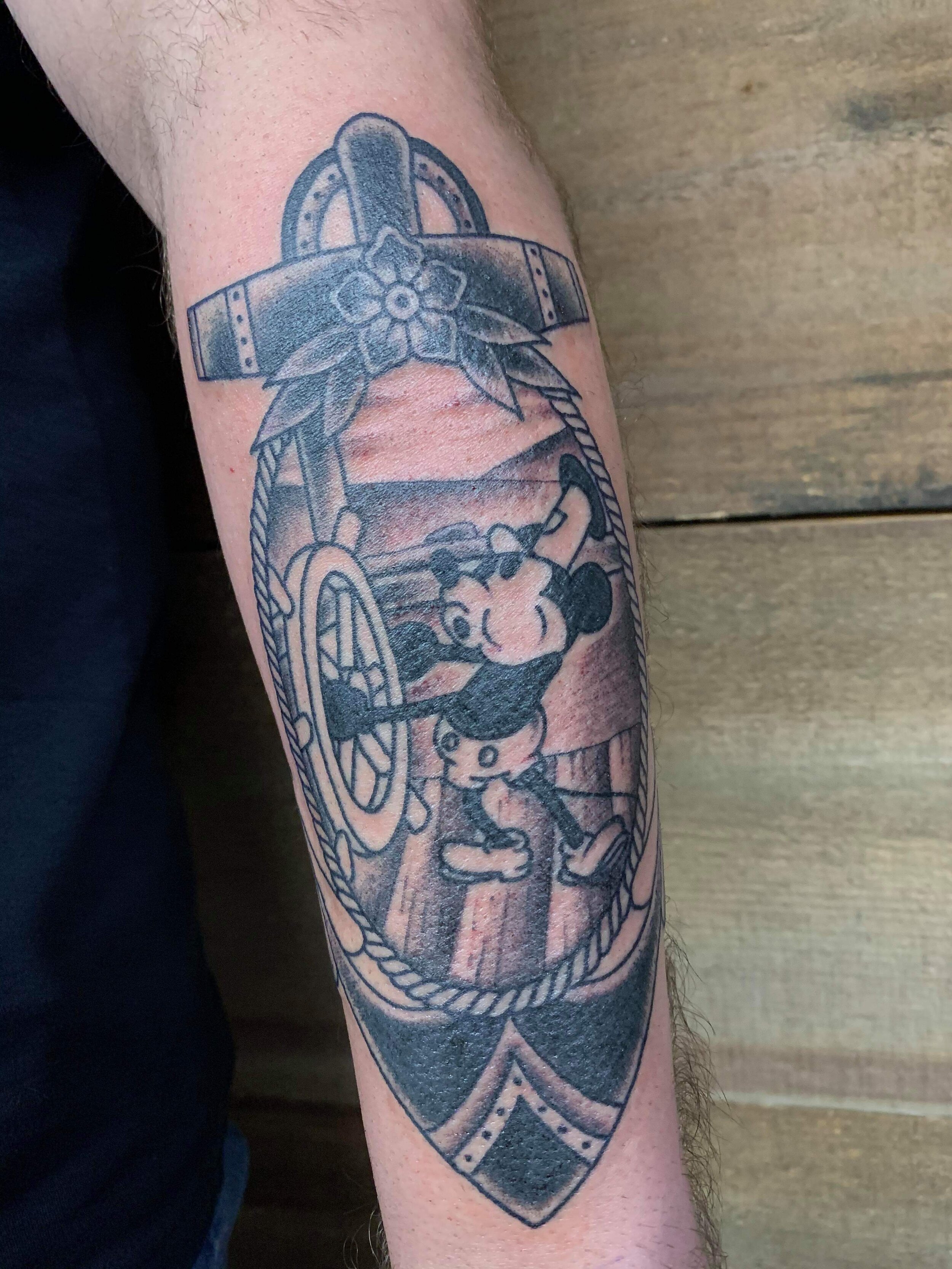 Steamboat Willie Tattoo