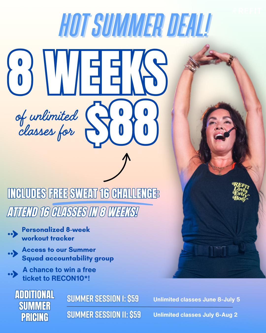 PRICING — REFIT® STUDIO WACO