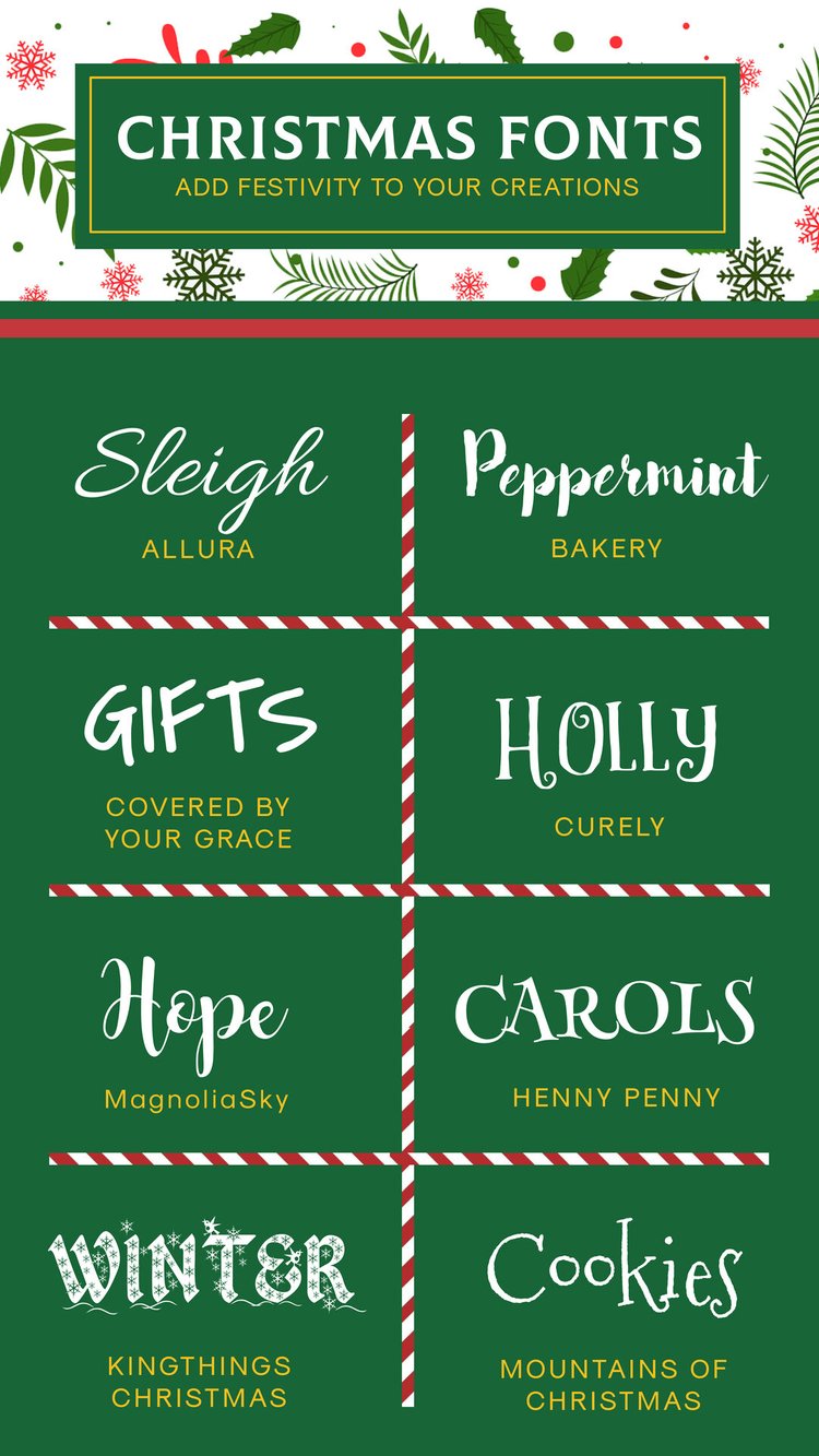 Try these 8 festive fonts in your Christmas invitations - Gradient by ...