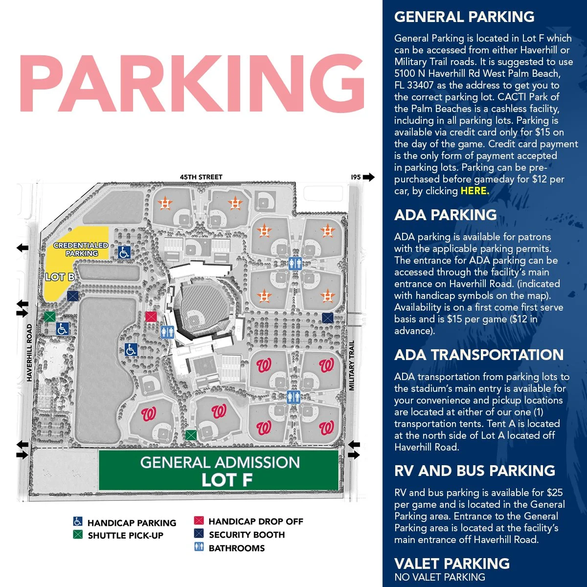 Parking + Directions — CACTI Park of The Palm Beaches