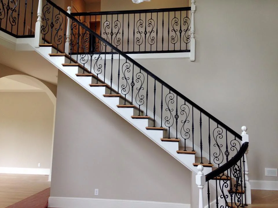 Master Fabrication Wrought Iron Staircase Design Center Residential
