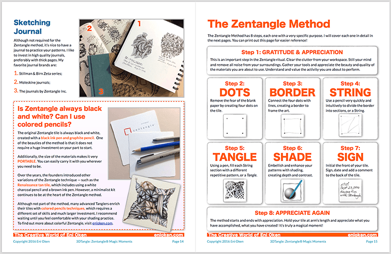 Zentangle® Magic Moments — Eni Oken