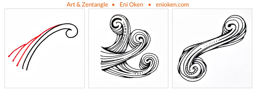 Mooka3D tangle pattern — Eni Oken