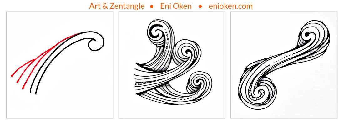 Mooka3D tangle pattern — Eni Oken