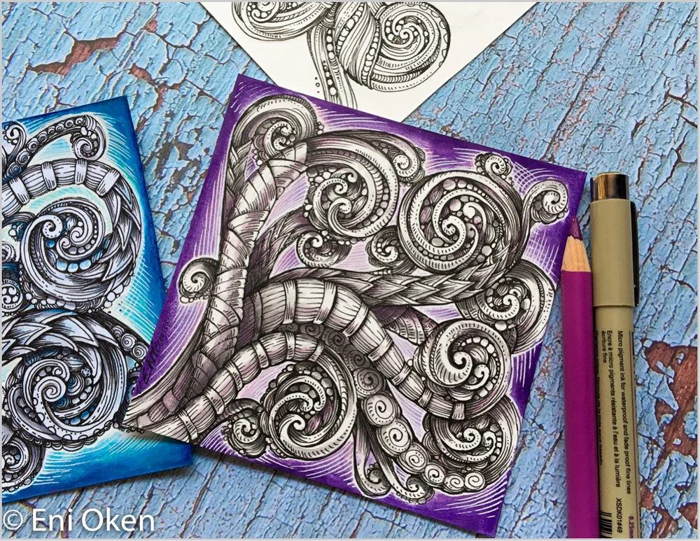 Tangled Scrollwork lesson preview — Eni Oken