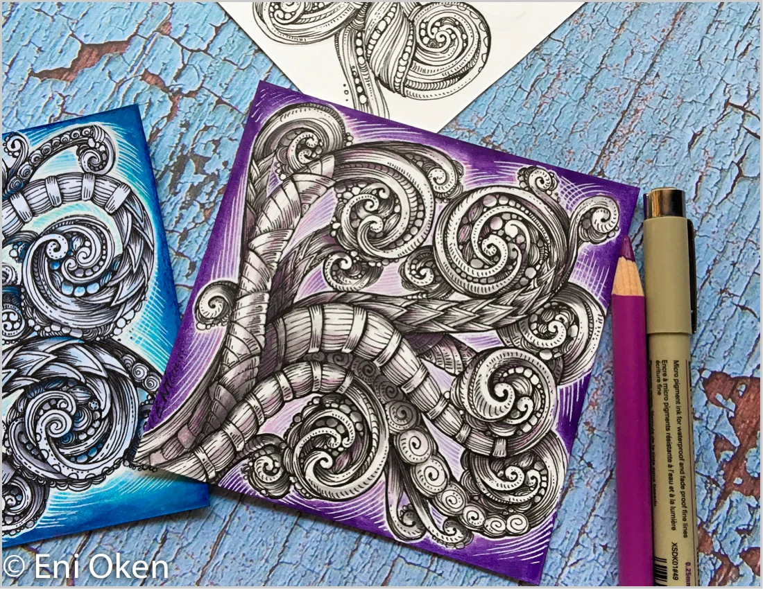 Tangled Scrollwork lesson preview — Eni Oken
