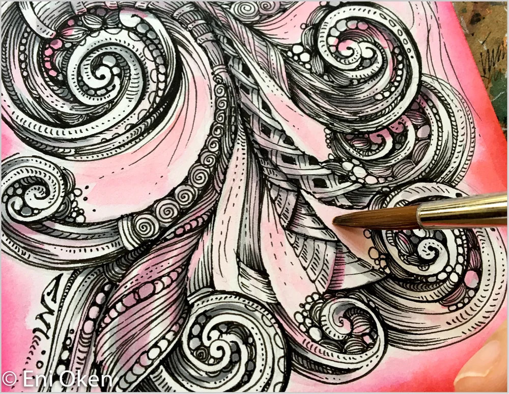 Red Scroll design — Eni Oken