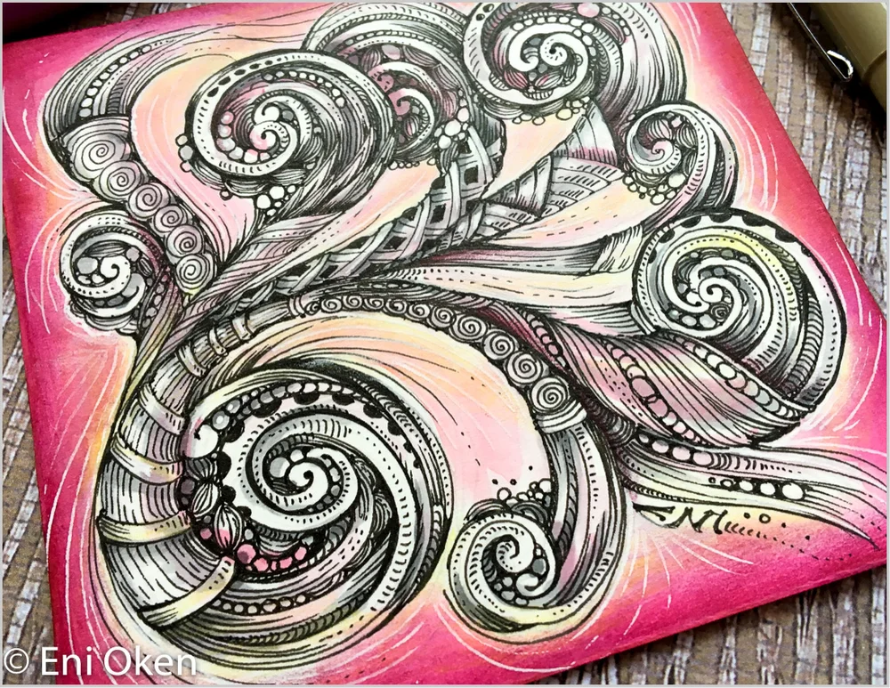 Red Scroll design — Eni Oken