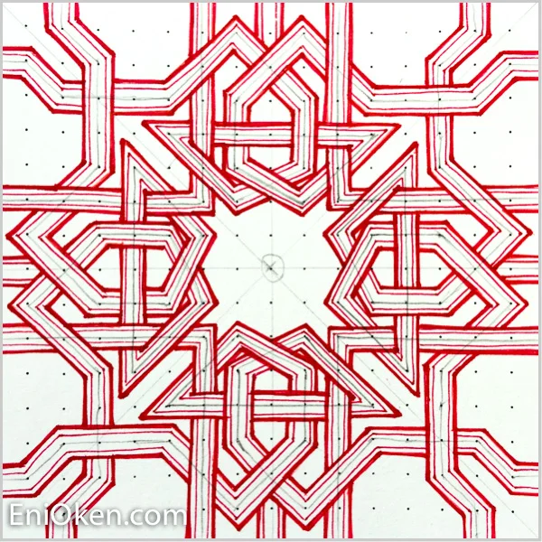 Red Knotted Medallion — Eni Oken