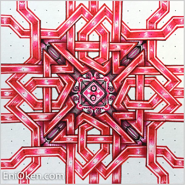Red Knotted Medallion — Eni Oken