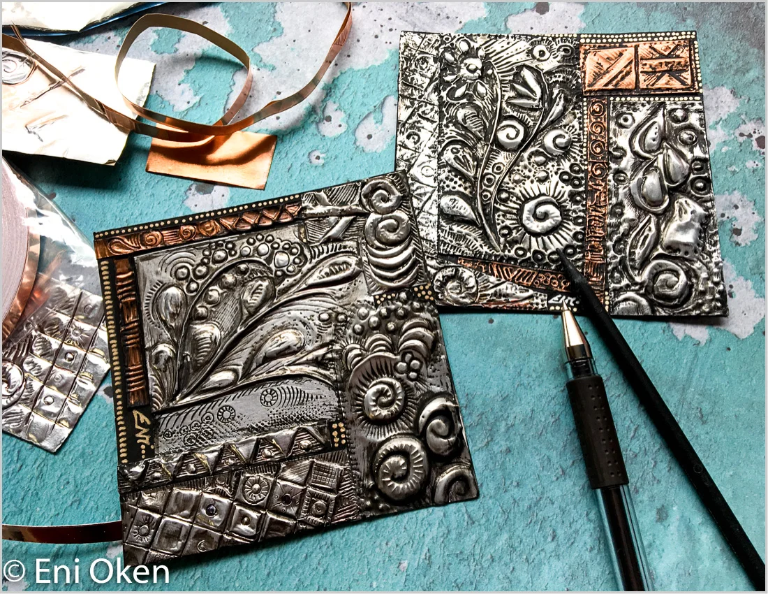 Embossed Metal Tangles — Eni Oken