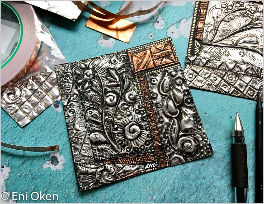 Embossed Metal Tangles — Eni Oken