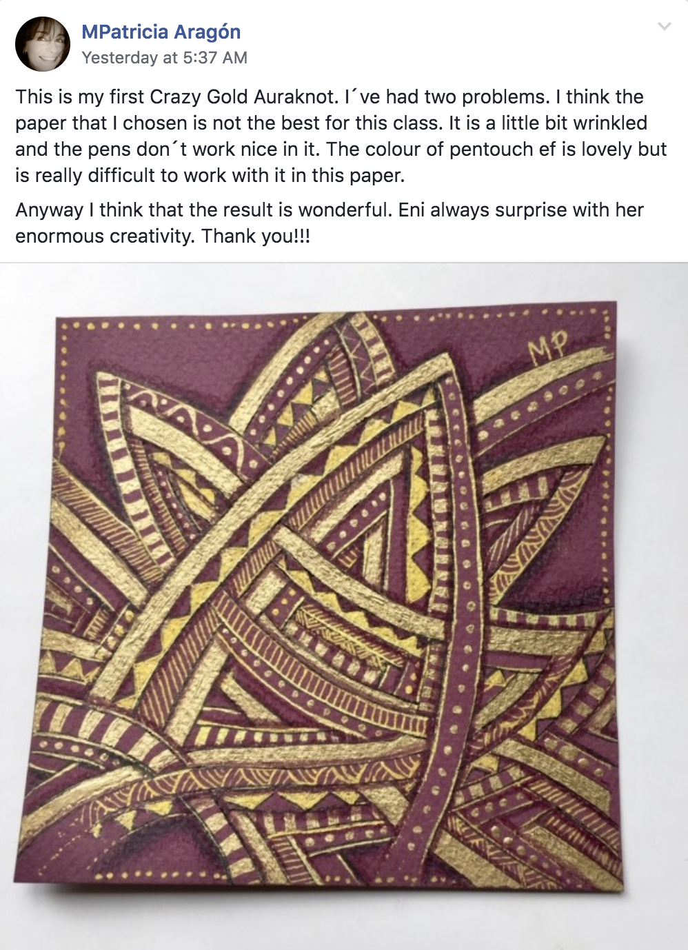 Crazy Gold Auraknot Student Gallery — Eni Oken