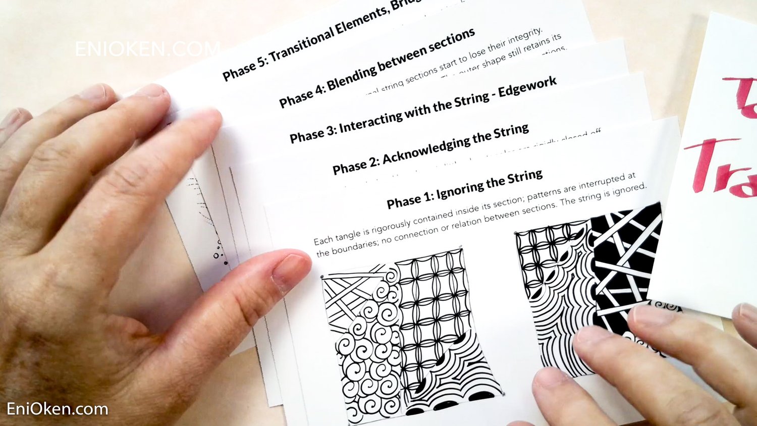 Tangle Transitions Video Lesson — Eni Oken