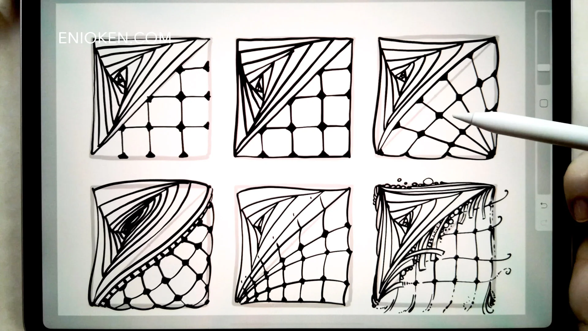 Tangle Transitions Video Lesson — Eni Oken